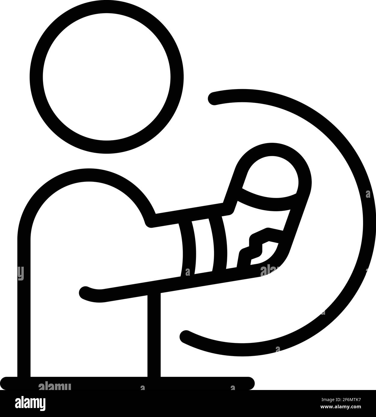 Hand injury icon. Outline Hand injury vector icon for web design ...