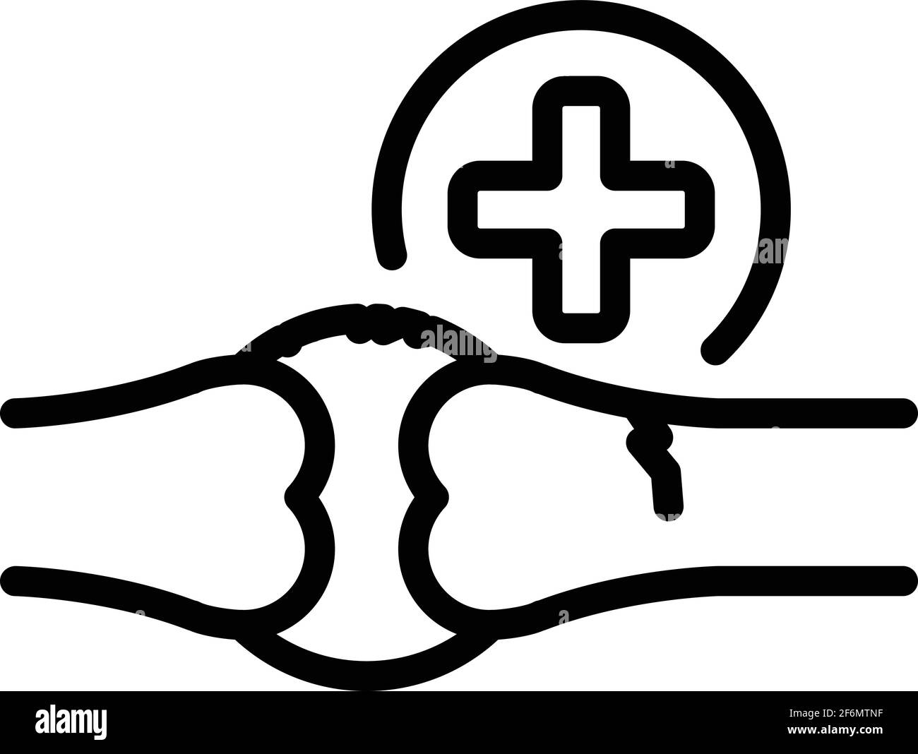 Medical bone care icon. Outline Medical bone care vector icon for web ...