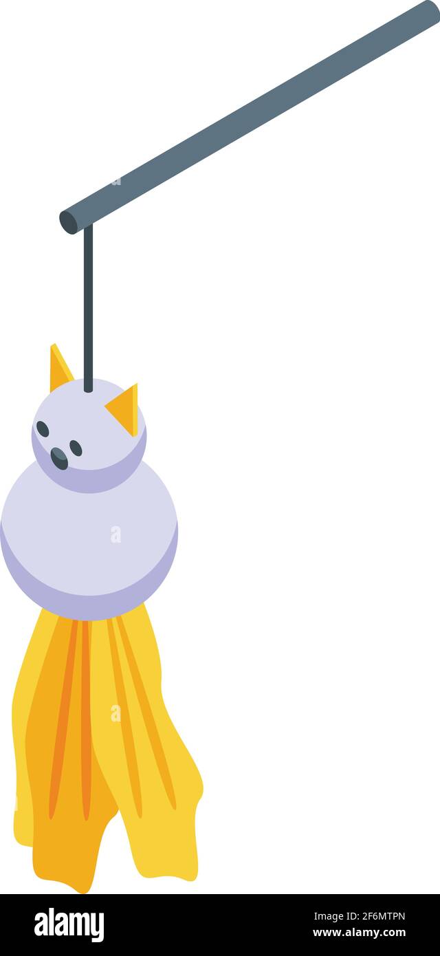 Cat toy icon. Isometric of Cat toy vector icon for web design isolated ...