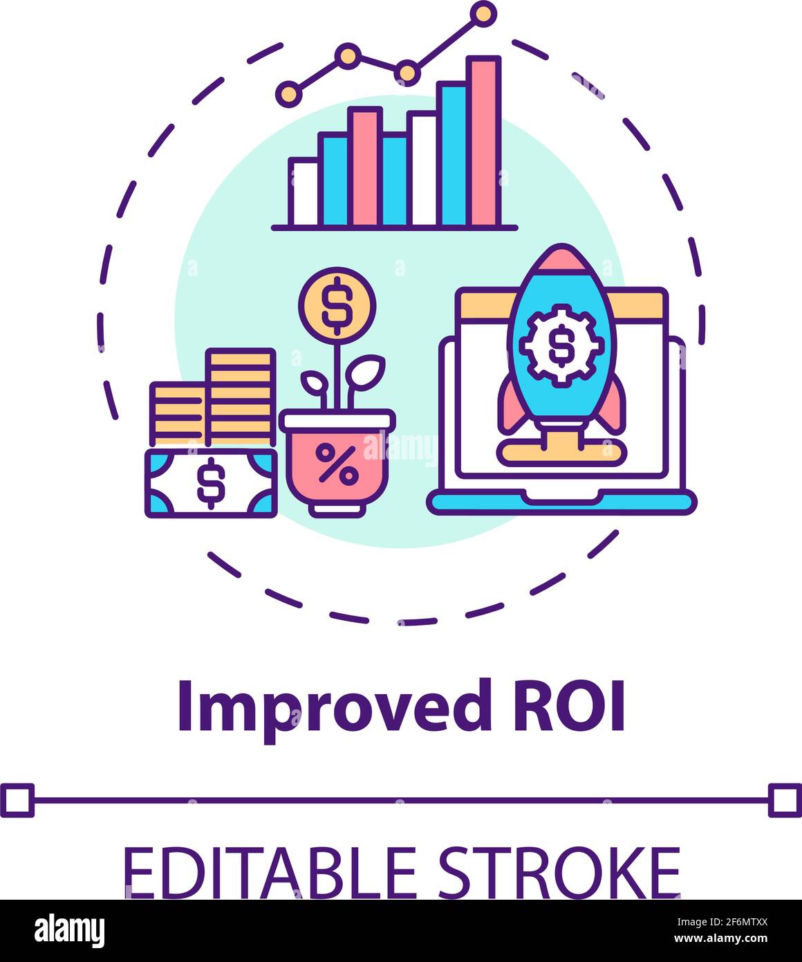 Improved ROI concept icon Stock Vector Image & Art - Alamy Improved ROI concept icon Stock Vector Image & Art - Alamy