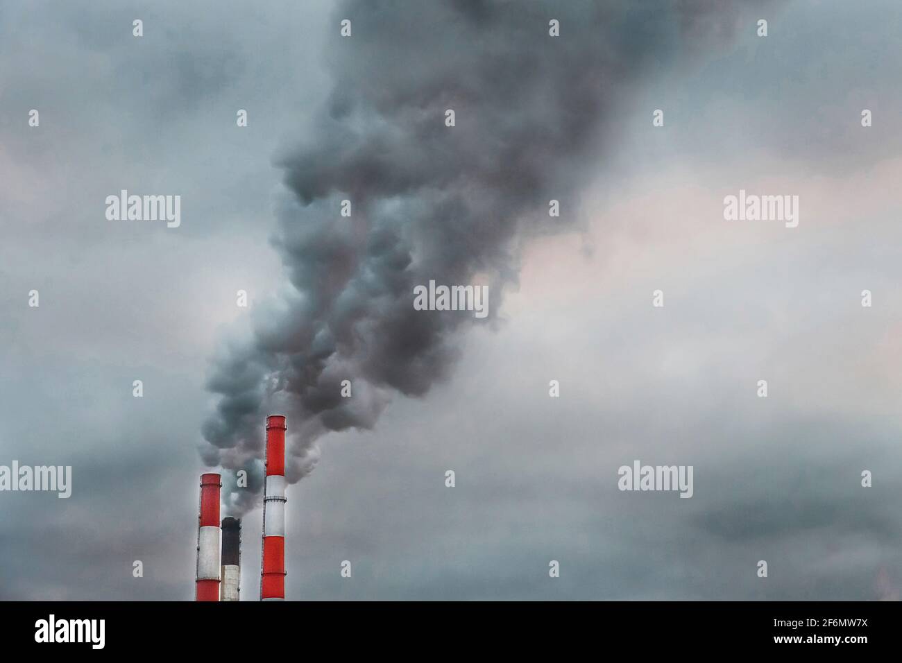 Gray smoke comes from pipe hi-res stock photography and images - Alamy