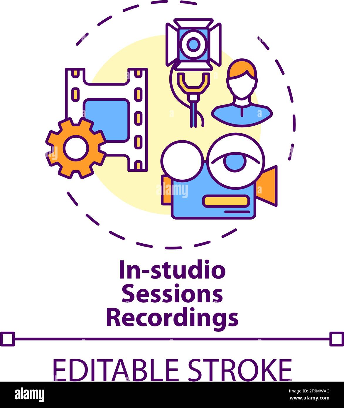 Recording sessions Stock Vector Images - Alamy