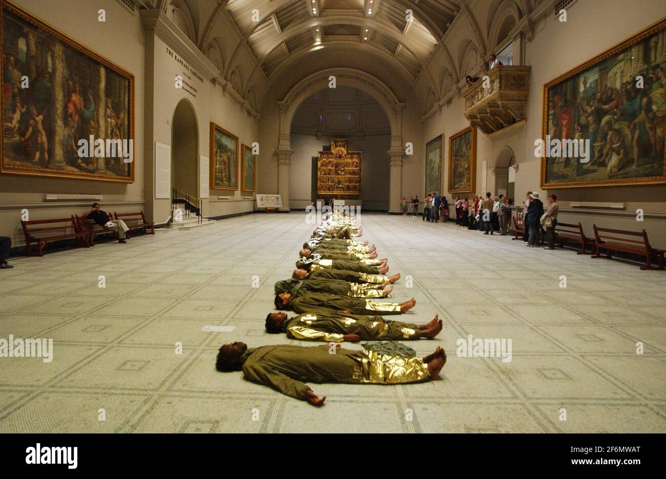 ONE OF A SERIES OF ART INSTALLATIONS BY LUCY ORTA,PART OF SENSE AND THE ...