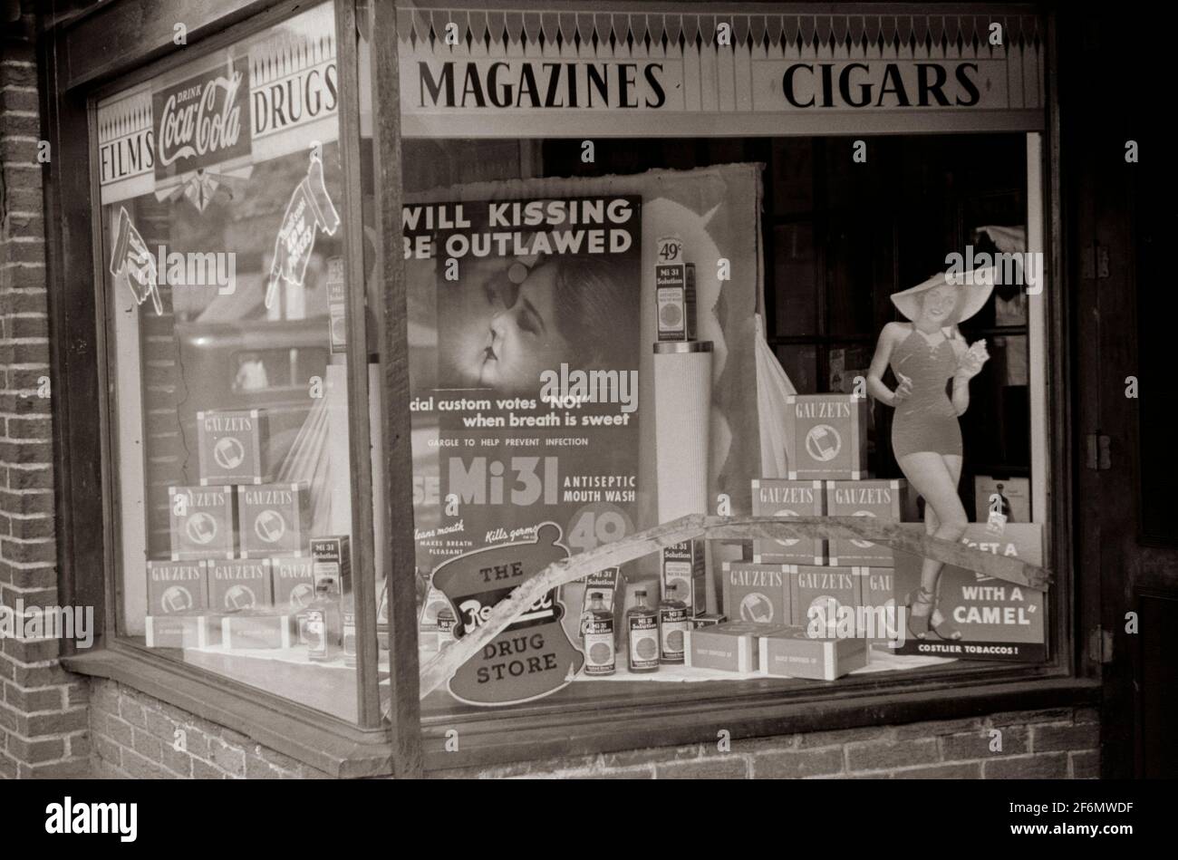 Osage, on Scott's Run, West Virginia. Drugstore window display in ...