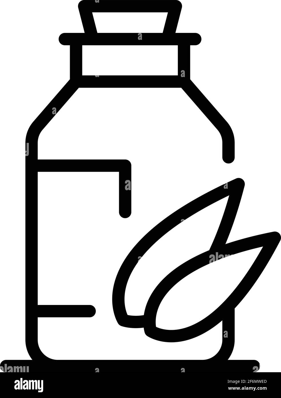 Herbal syrup icon. Outline herbal syrup vector icon for web design ...