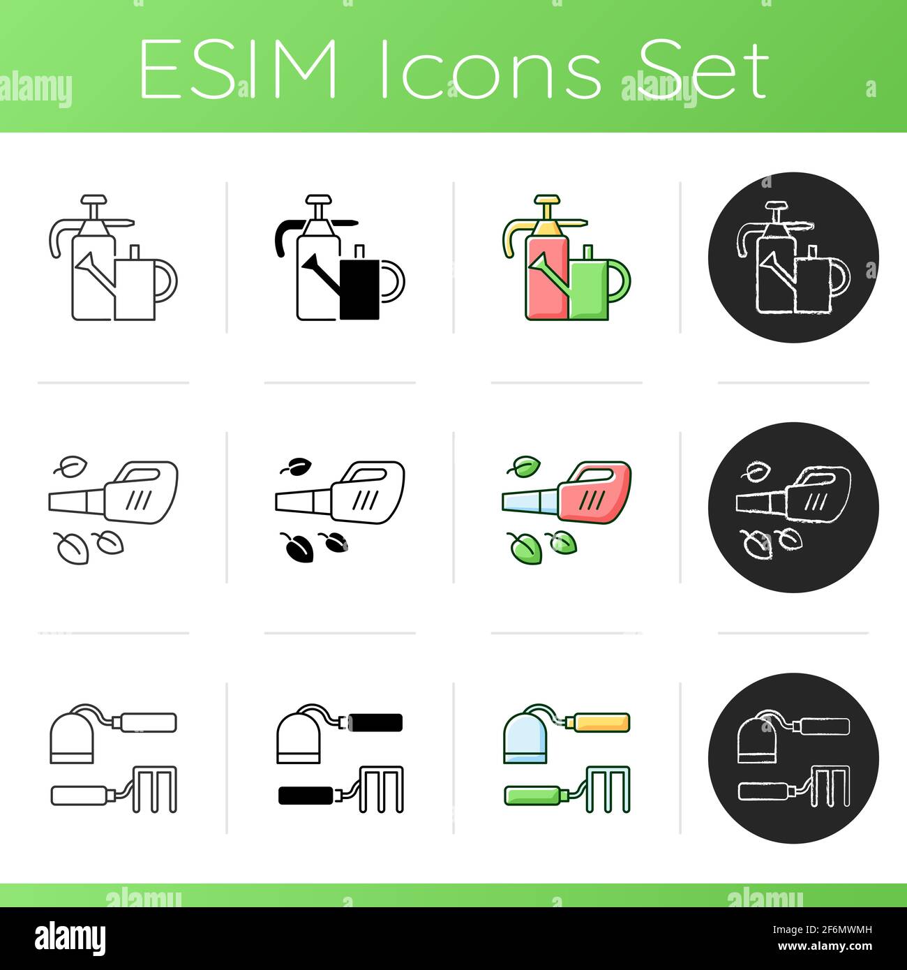 Garden accessories icons set Stock Vector Image & Art - Alamy