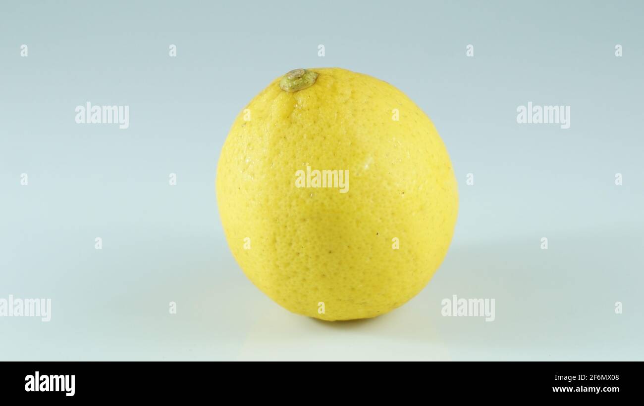 One lemon isolated on white background. Tropical fruit, Lemons are ...