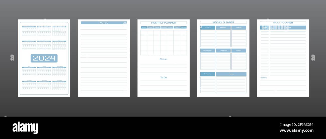 Daily Planner Printable 2024