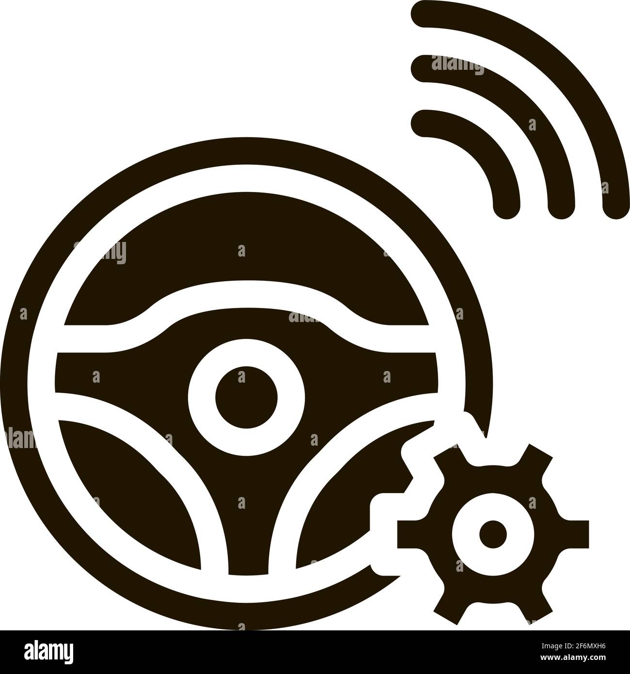 network car drive icon Vector Glyph Illustration Stock Vector Image ...