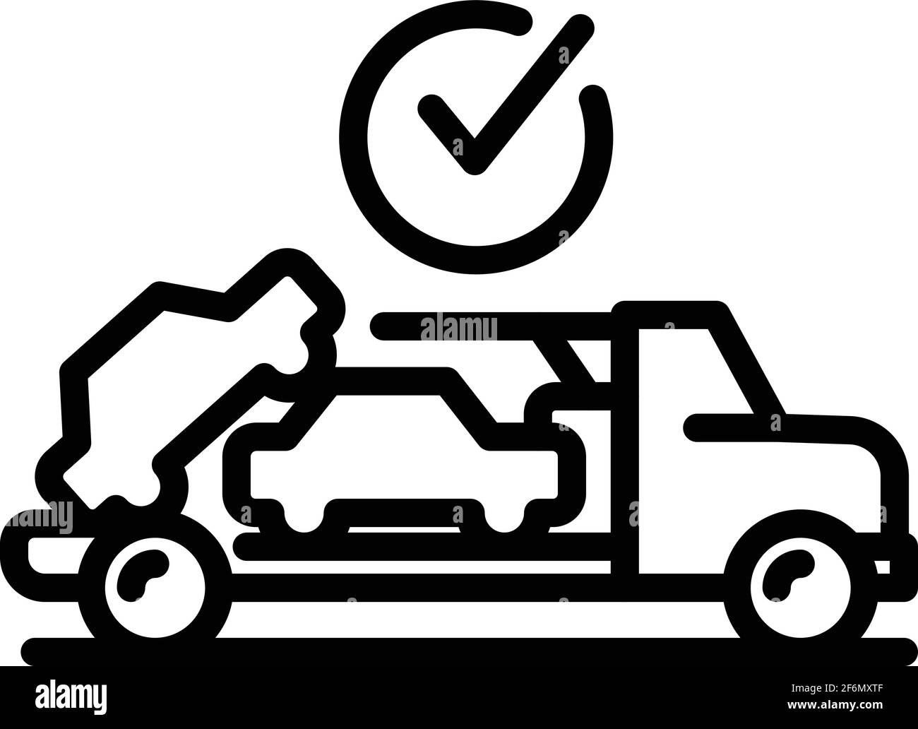 Car commerce icon. Outline Car commerce vector icon for web design ...