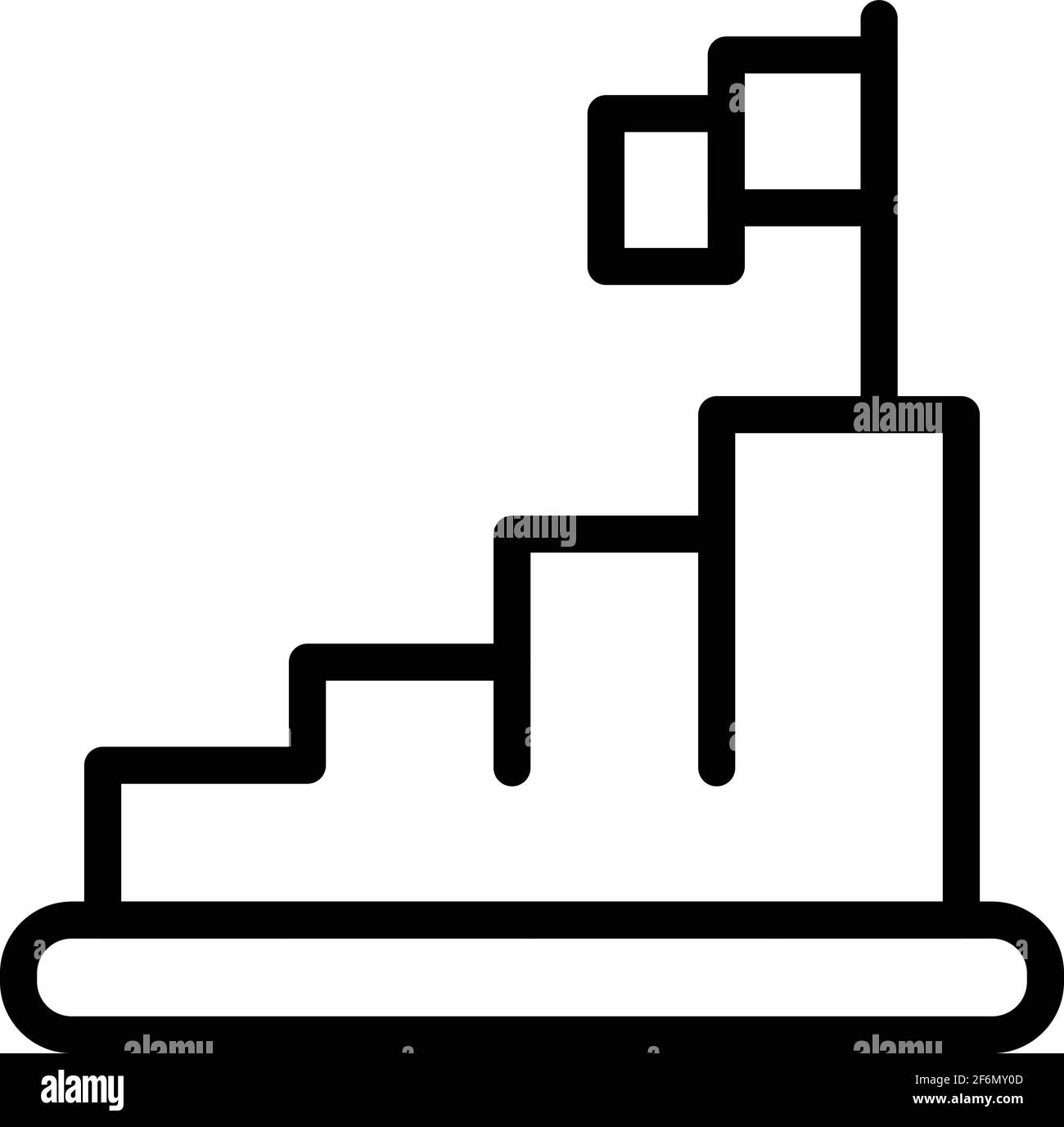 Goal value icon. Outline goal value vector icon for web design isolated ...