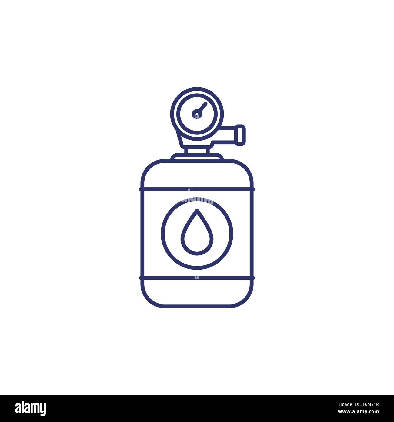 lpg gas tank line icon on white Stock Vector Image & Art - Alamy