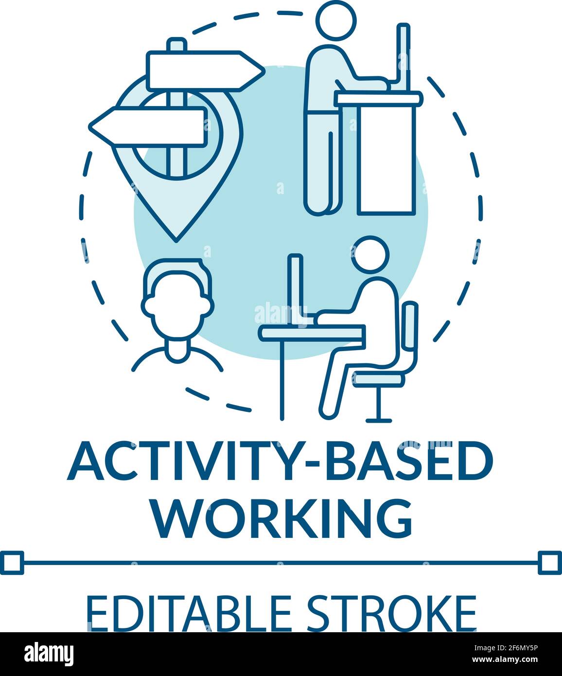 Activity-based working concept icon Stock Vector Image & Art - Alamy