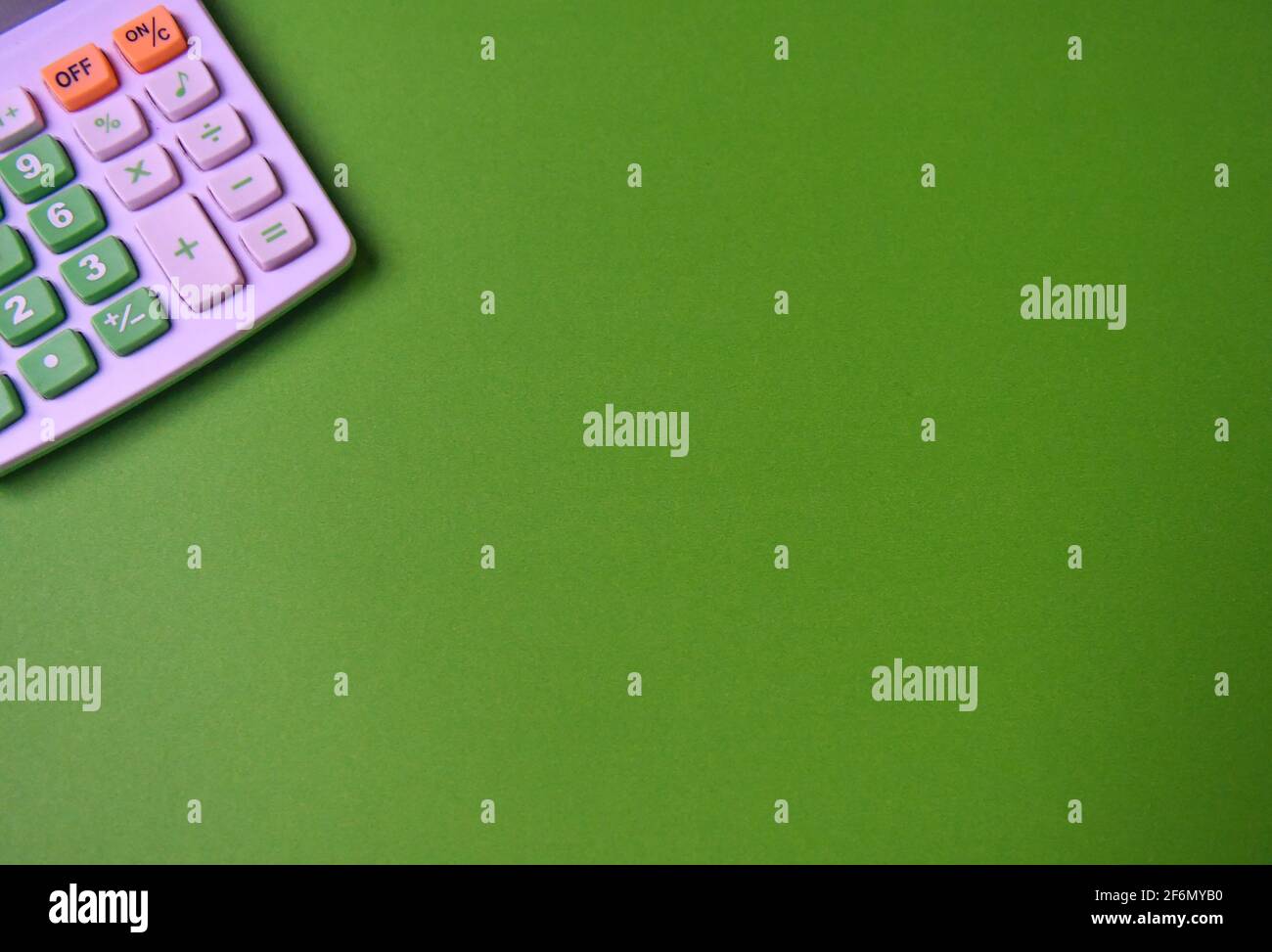 calculator isolated green background. How to calculate the budget of ...