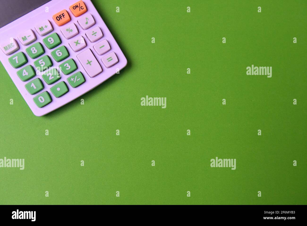 calculator isolated green background. How to calculate the budget of ...