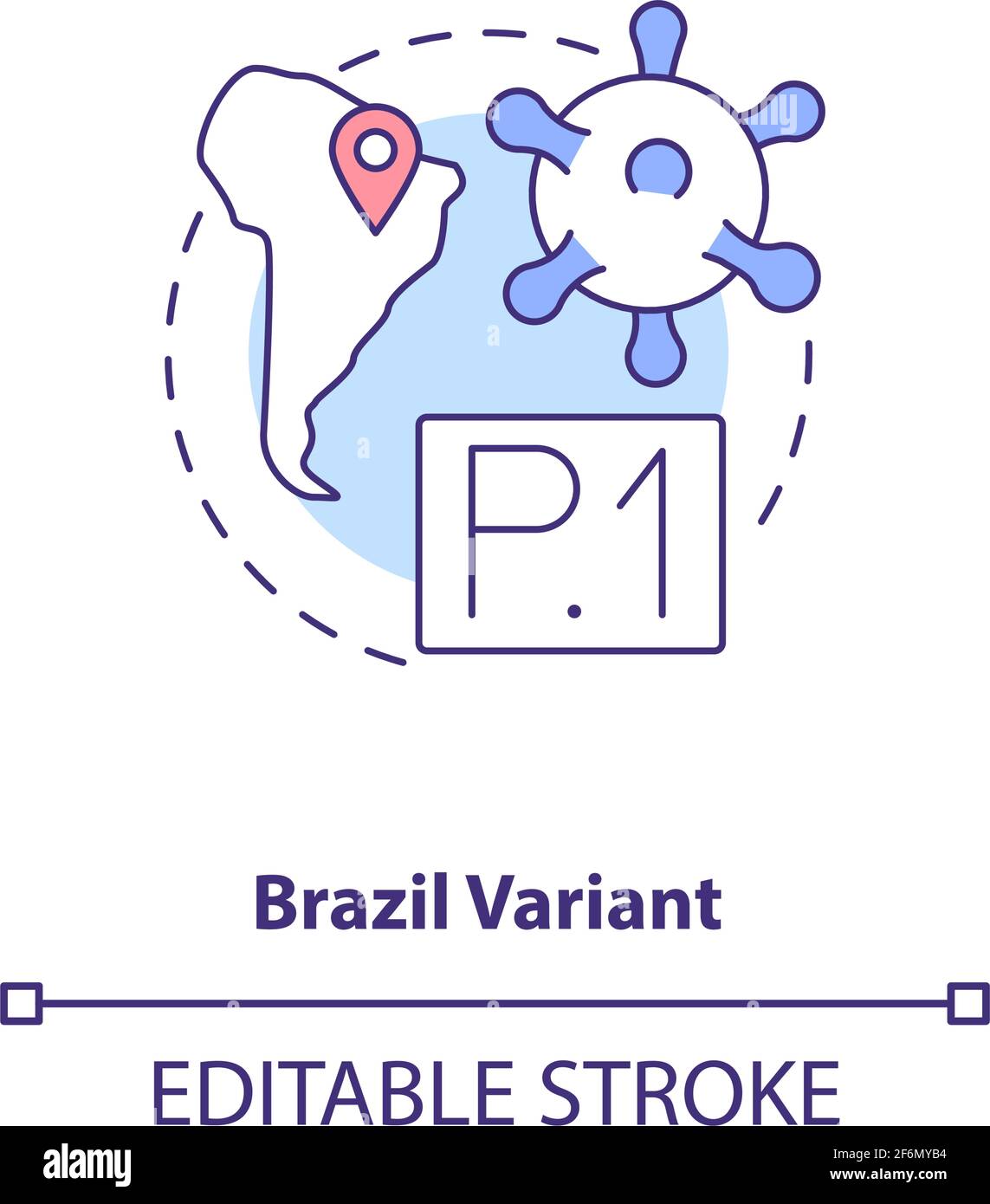Brazil variant concept icon Stock Vector Image & Art - Alamy