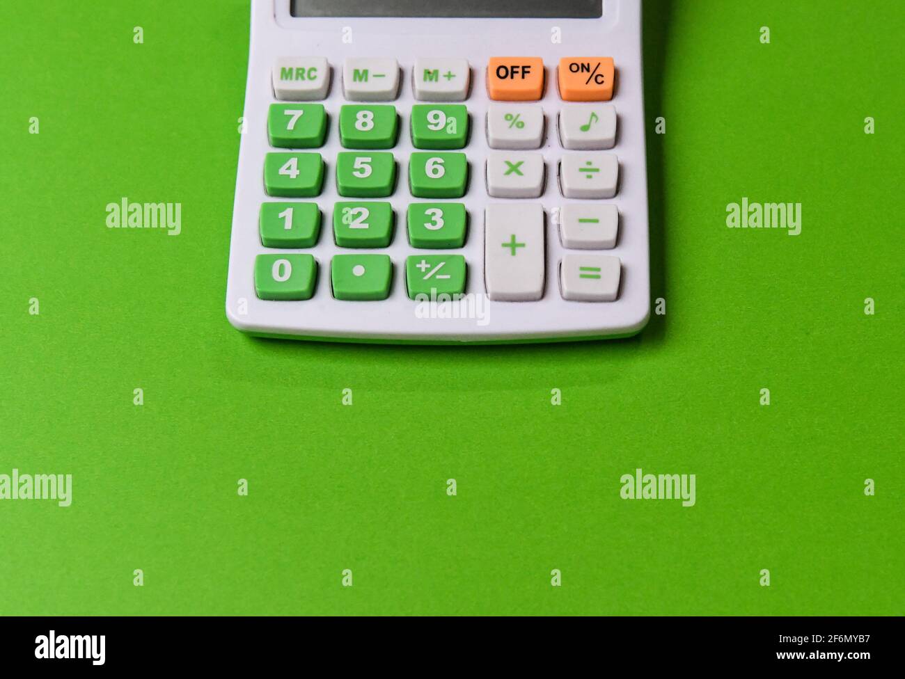 calculator isolated green background. How to calculate the budget of ...