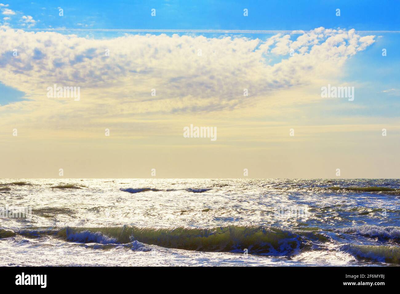 Pacific Ocean water surface with waves Stock Photo - Alamy
