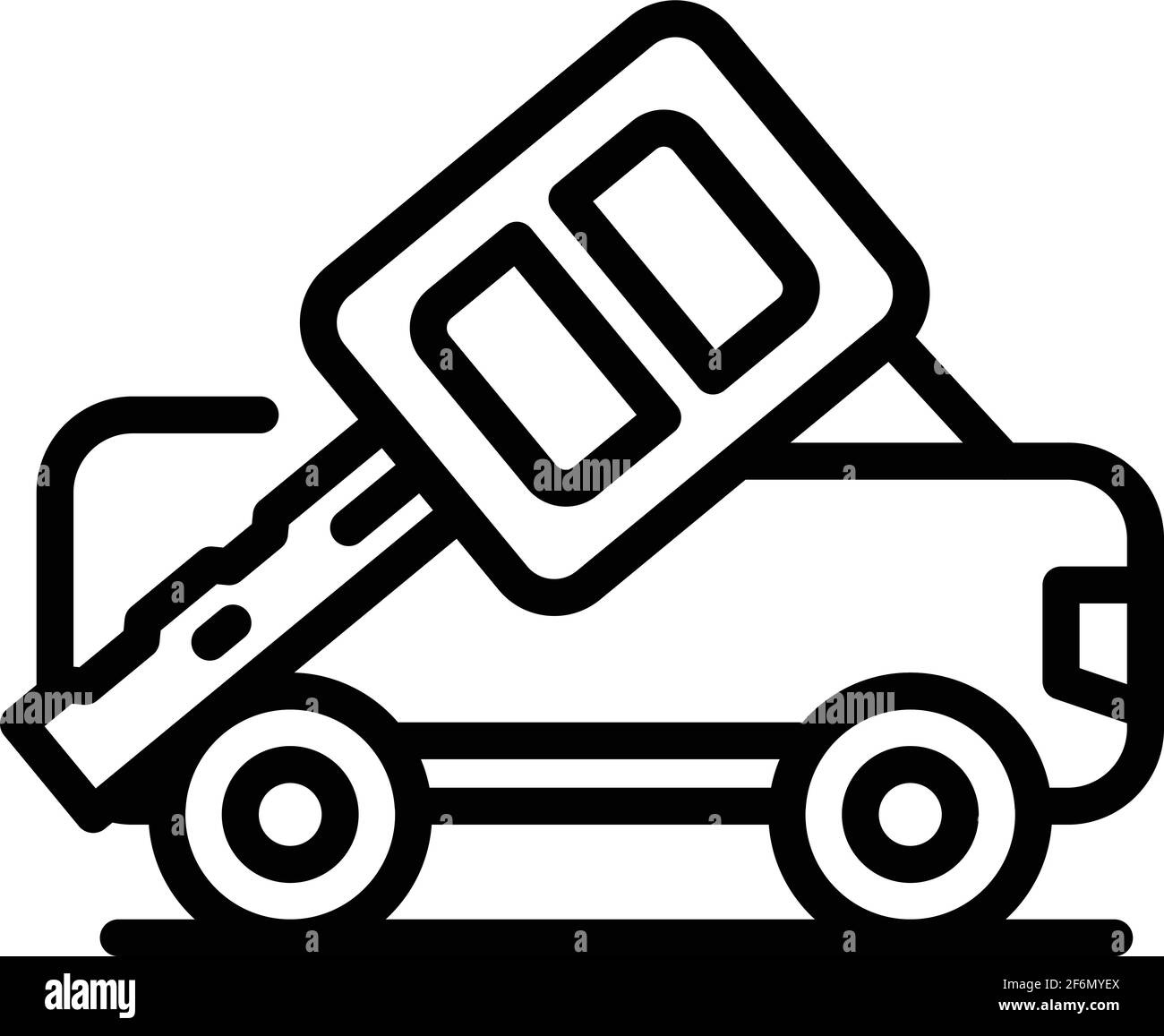 Car purchase icon. Outline Car purchase vector icon for web design ...