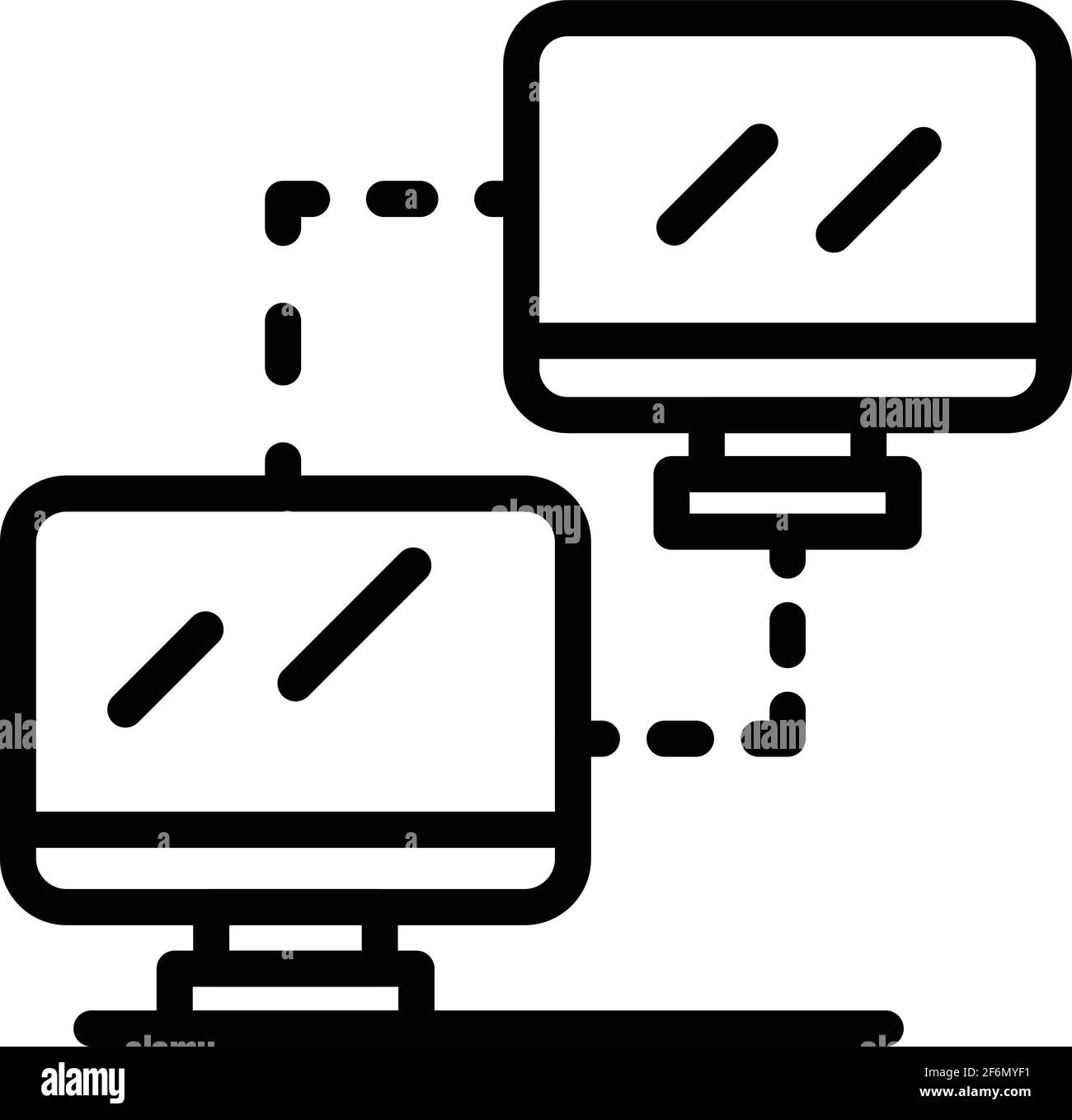 Computers Backup Icon Outline Computers Backup Vector Icon For Web