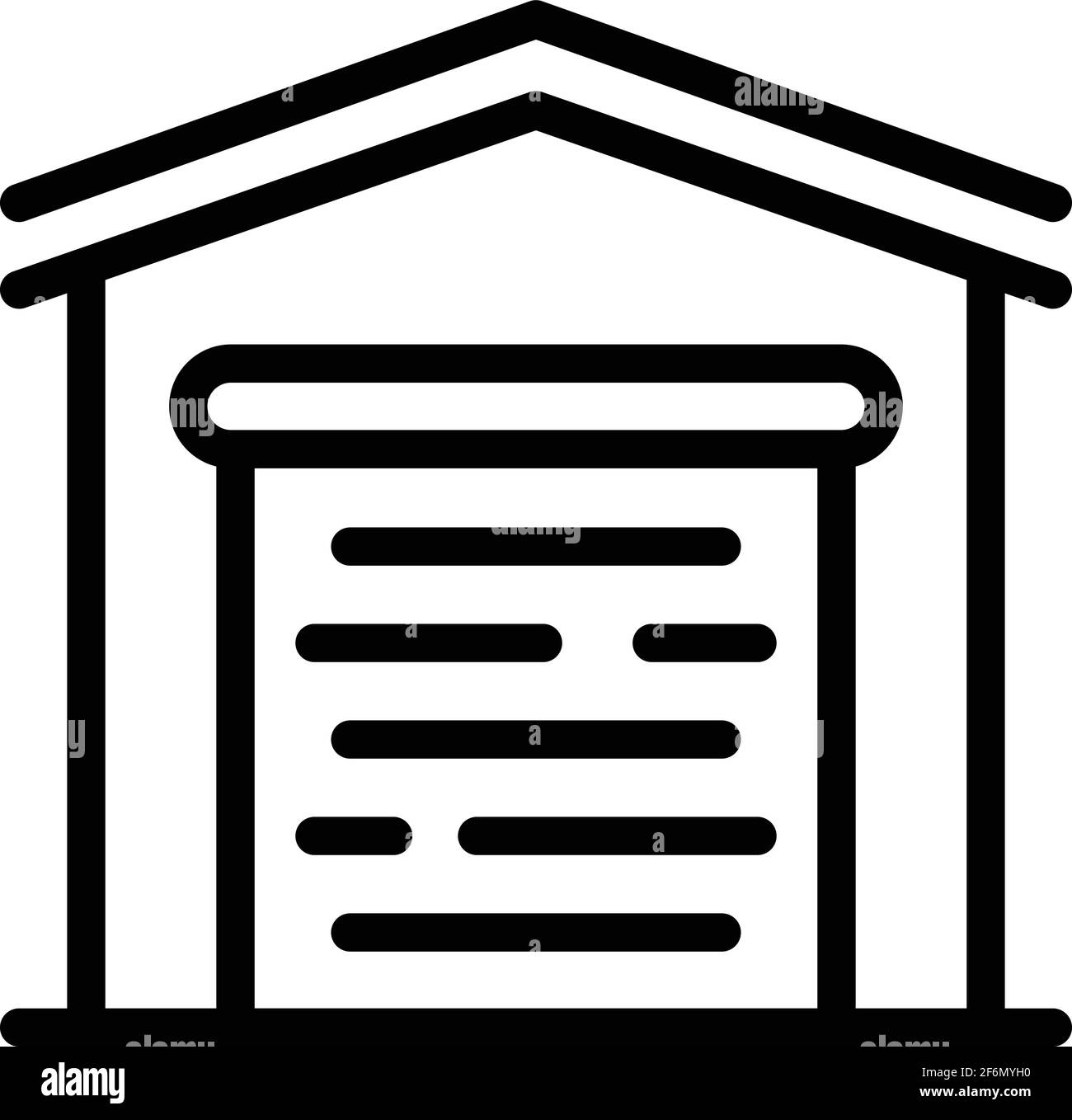 Home parking icon. Outline home parking vector icon for web design ...
