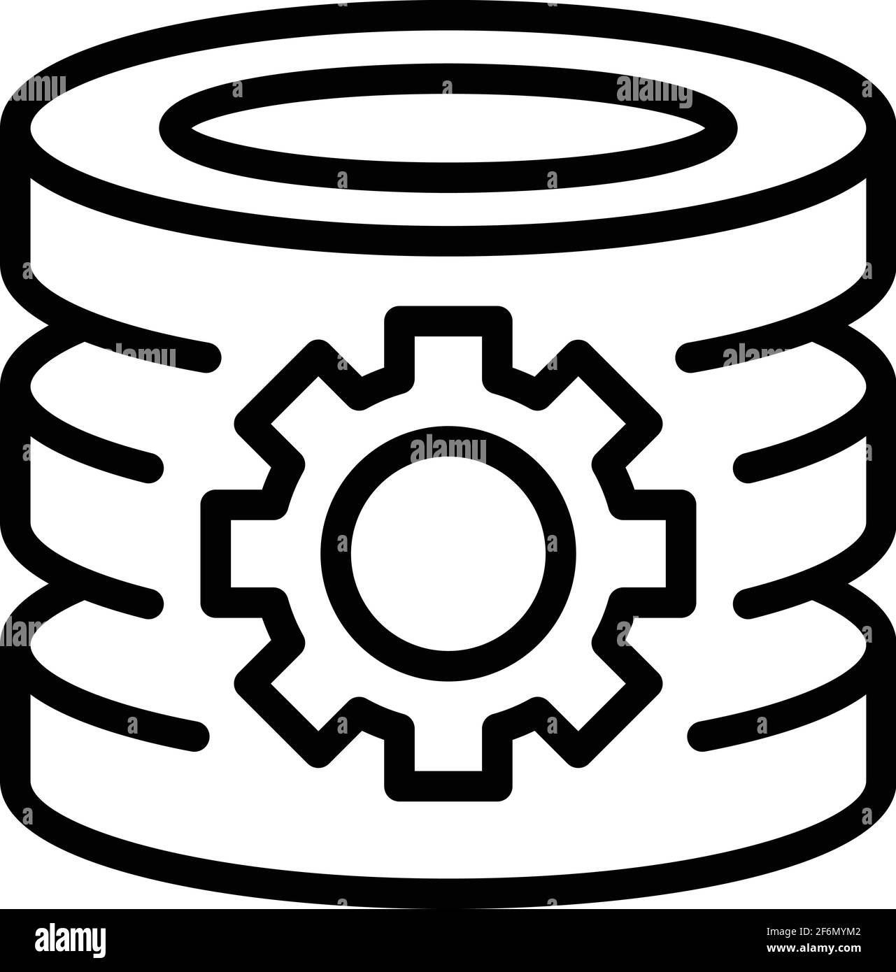 Server Settings Icon Outline Server Settings Vector Icon For Web Design Isolated On White