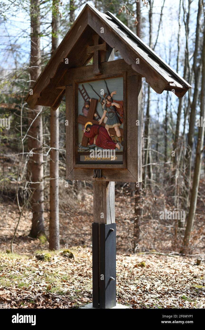 Seventh station of the cross hi-res stock photography and images - Alamy