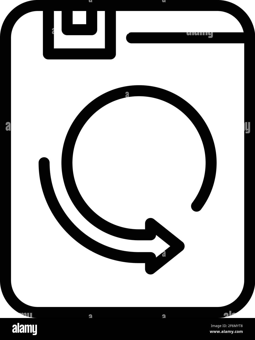 Data sync icon. Outline Data sync vector icon for web design isolated on white background Stock ...