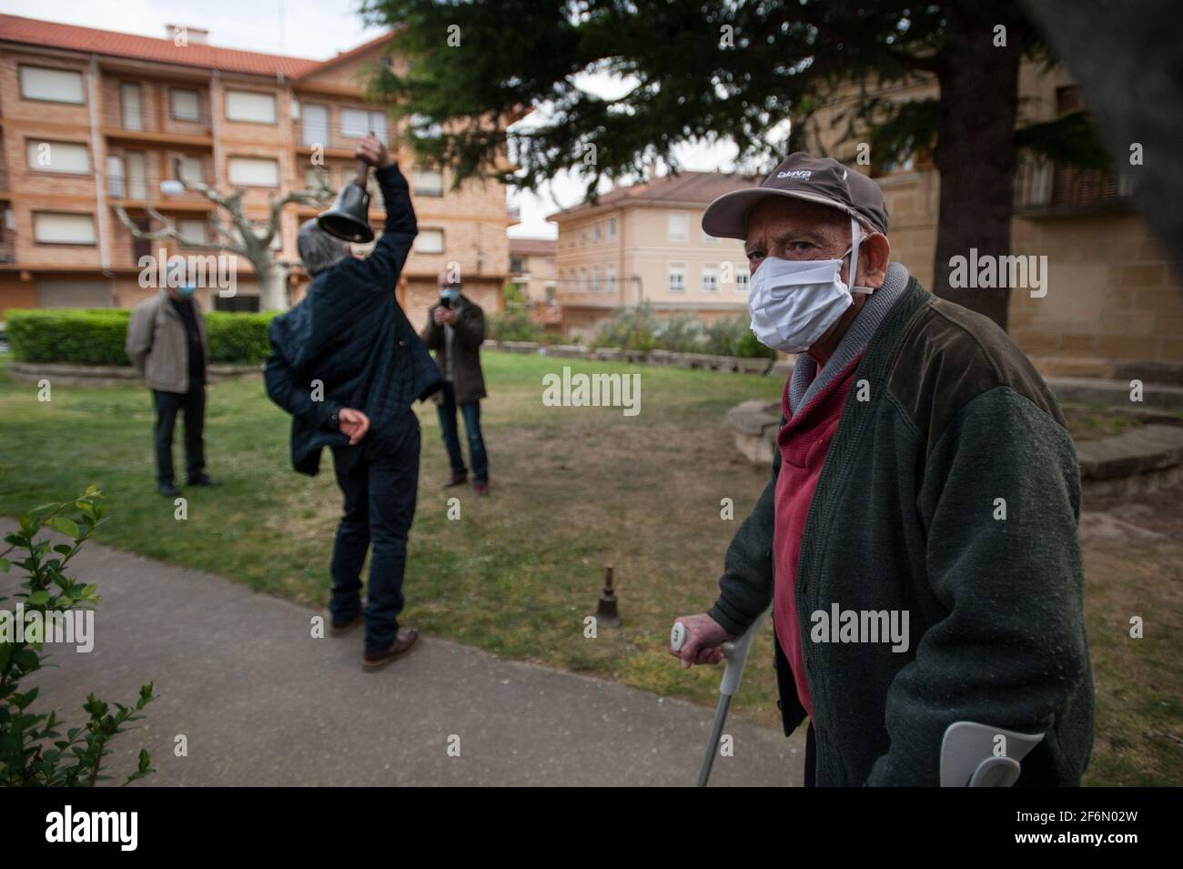 Old man ringing bell hi-res stock photography and images - Alamy