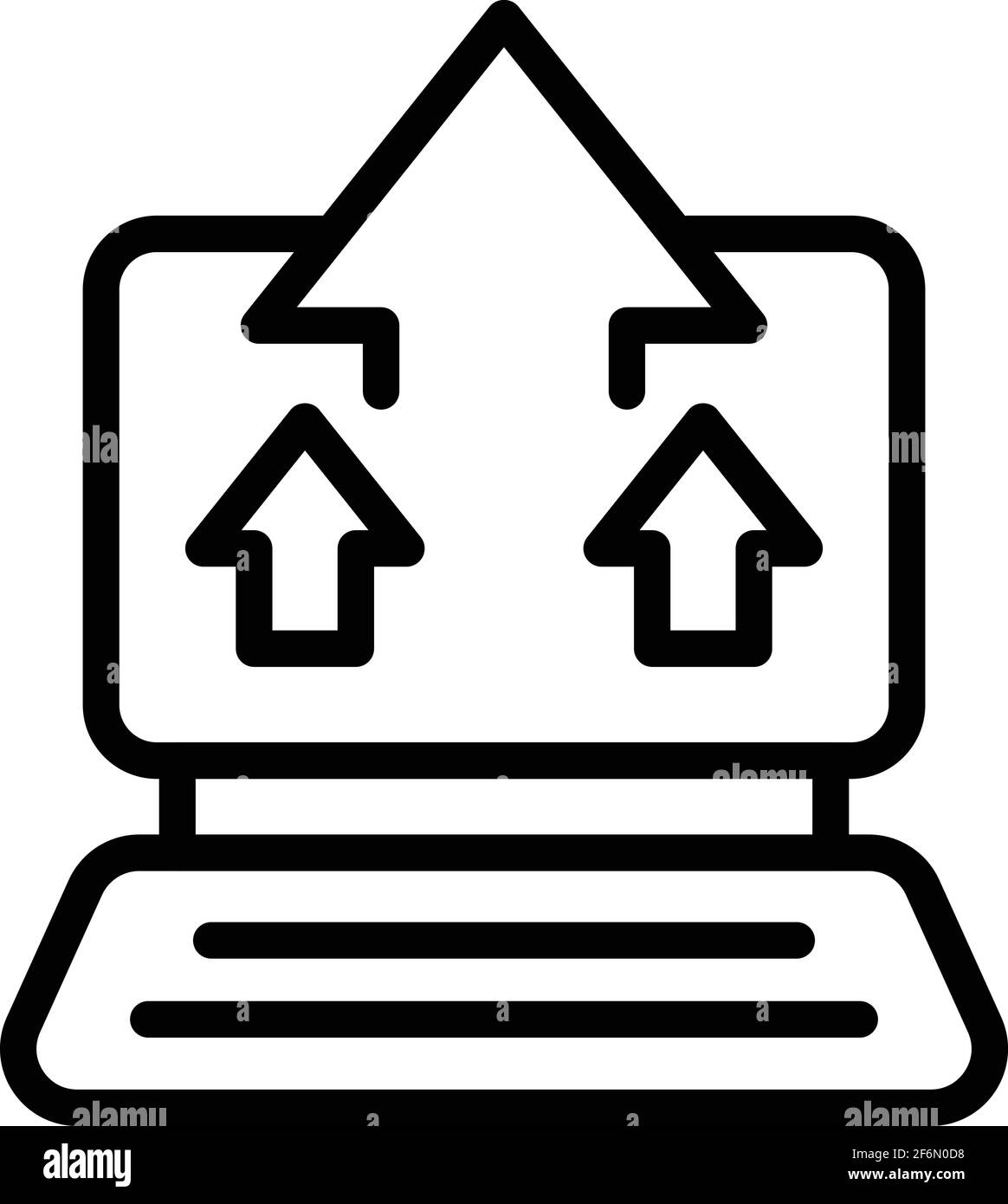 Hardware backup icon. Outline Hardware backup vector icon for web design isolated on white ...