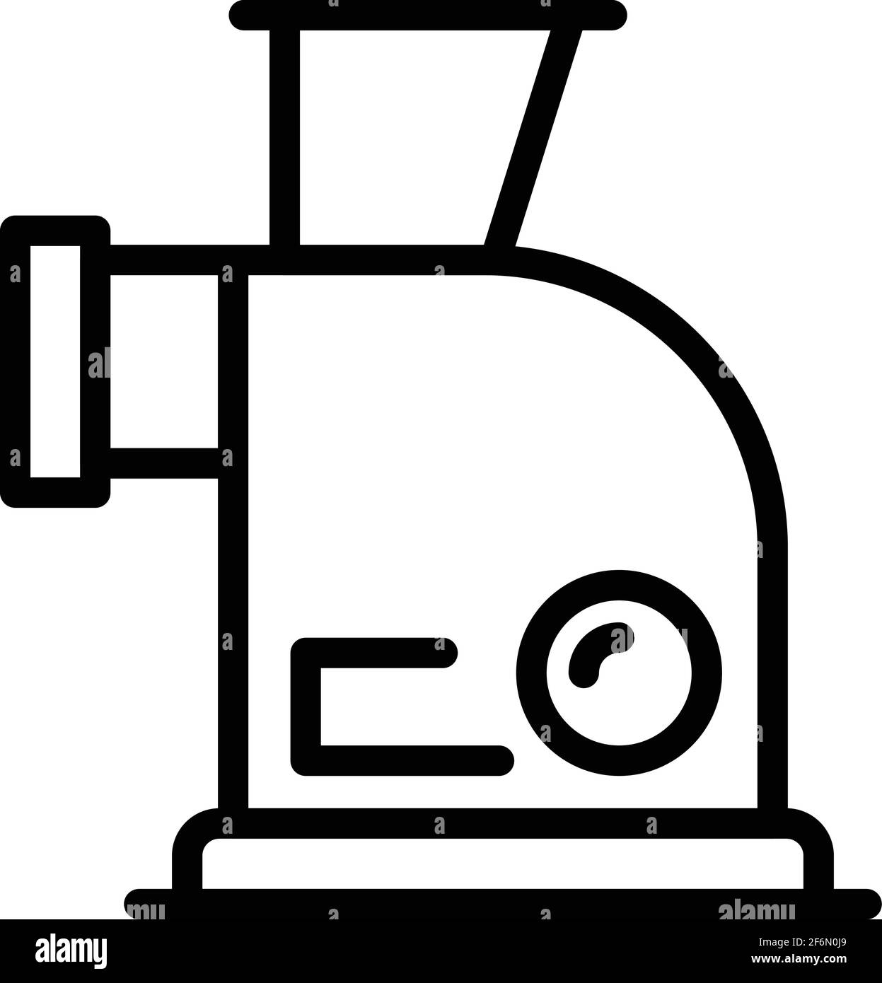 Food chopper icon. Outline food chopper vector icon for web design ...