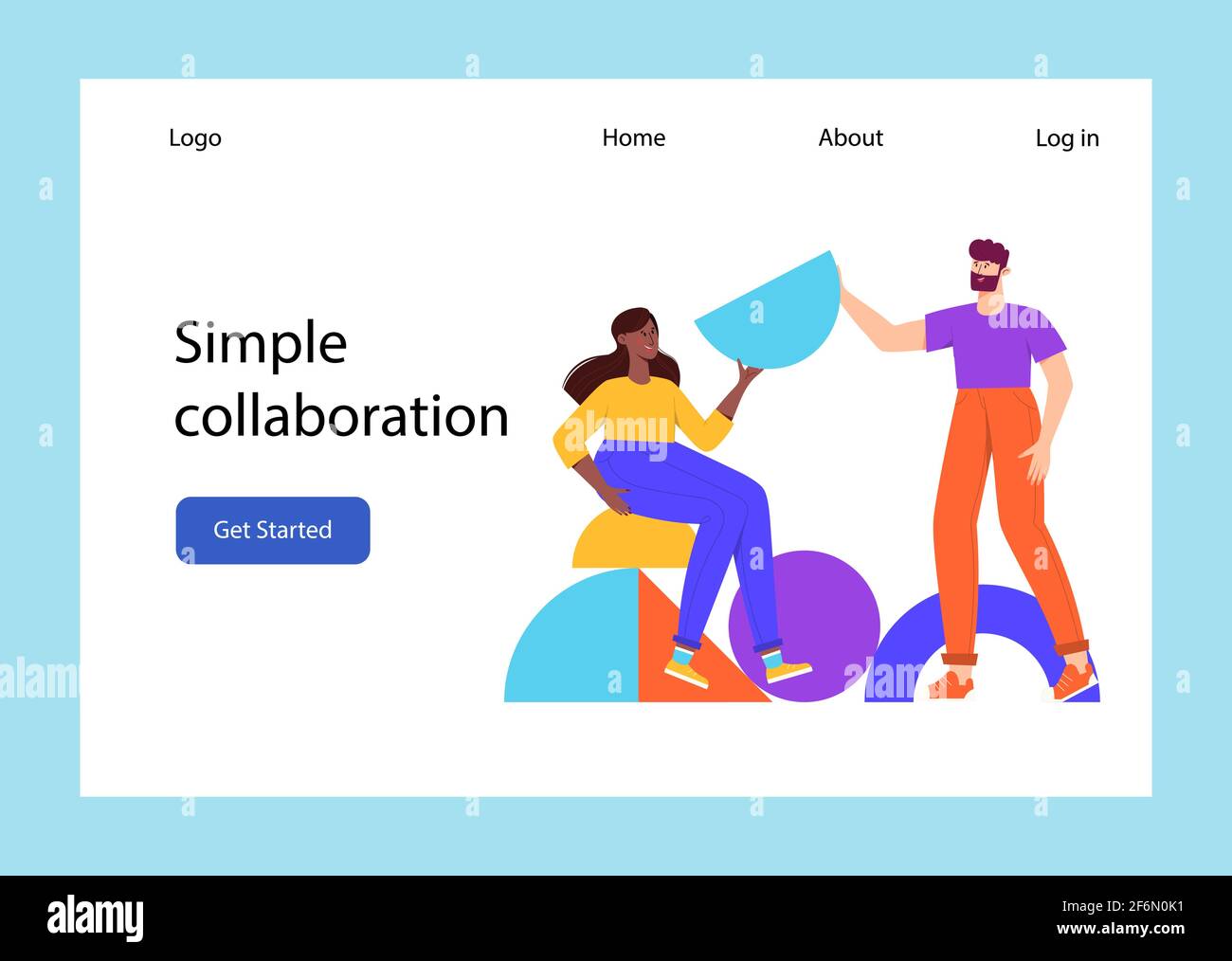 Teamwork geometric shapes Stock Vector Image & Art - Alamy