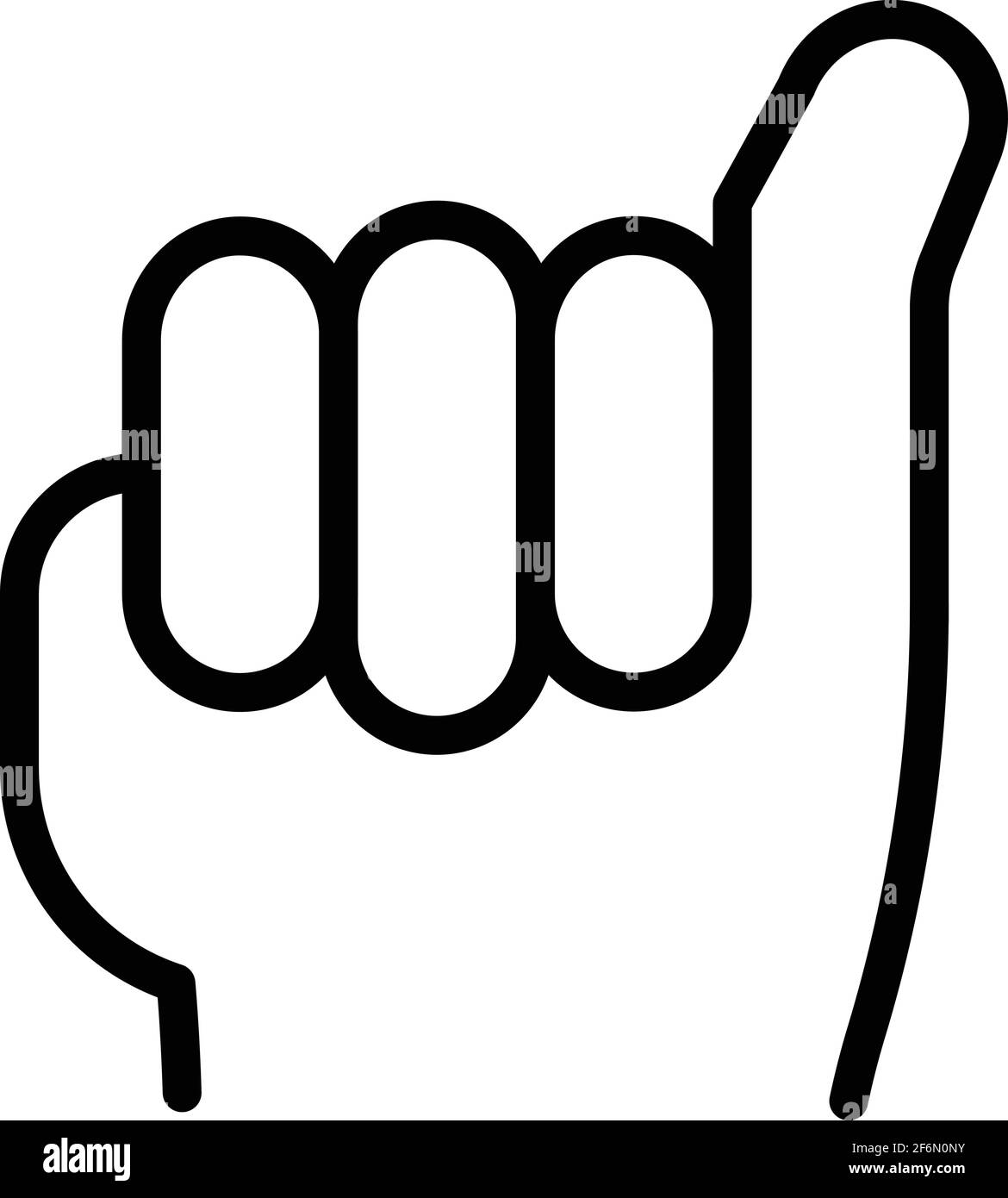 Finger injury icon. Outline Finger injury vector icon for web design ...