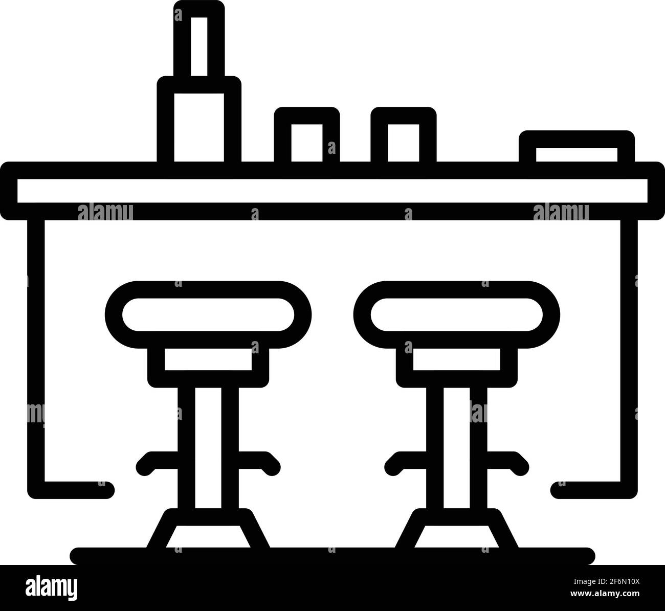 Home bar counter icon. Outline Home bar counter vector icon for web ...
