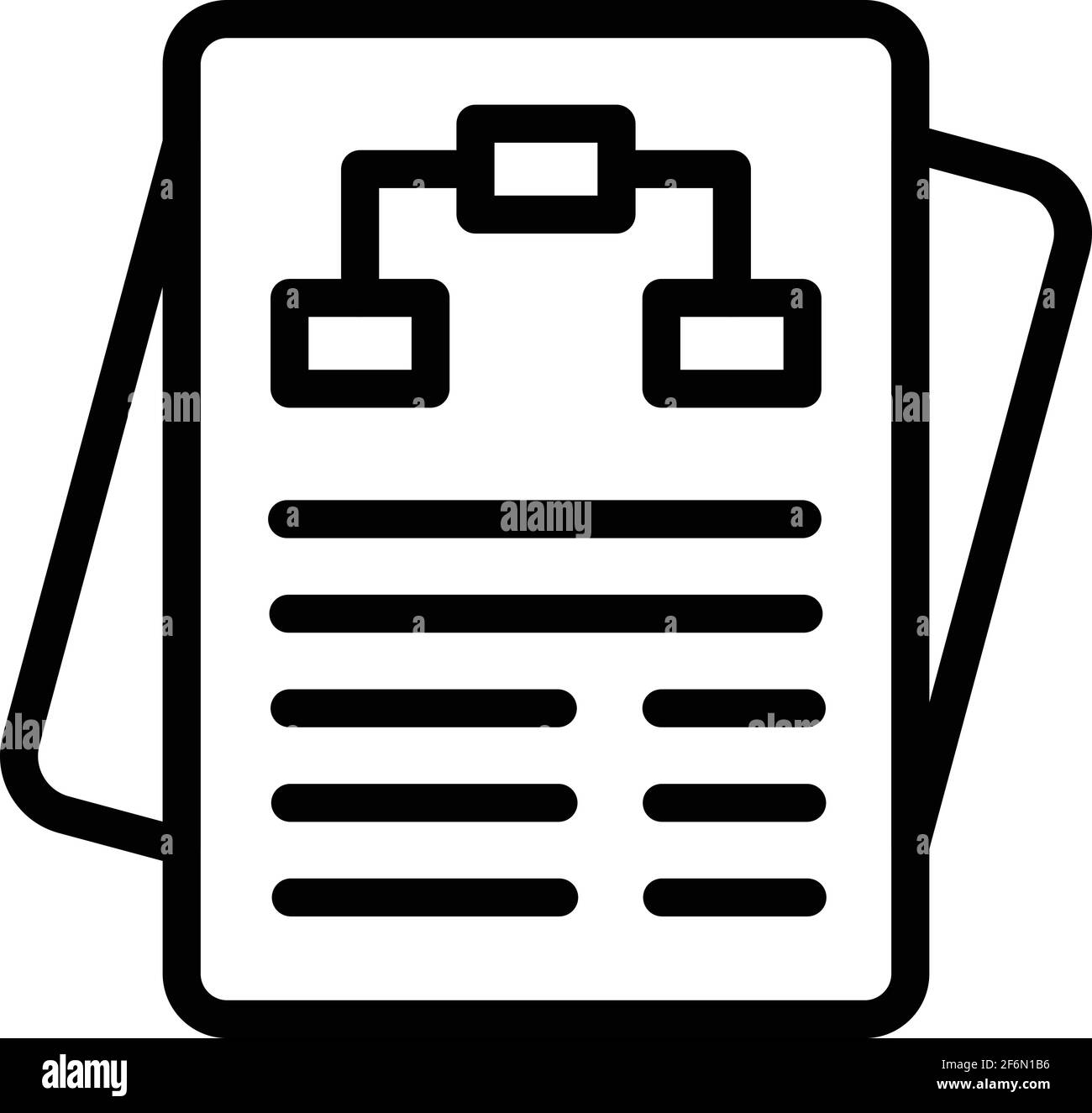 Data report icon. Outline data report vector icon for web design ...