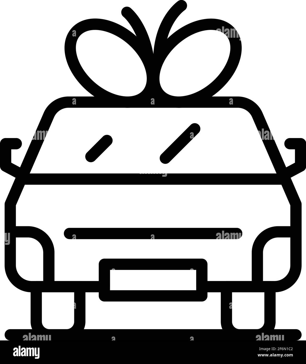 Car gift icon. Outline Car gift vector icon for web design isolated on ...