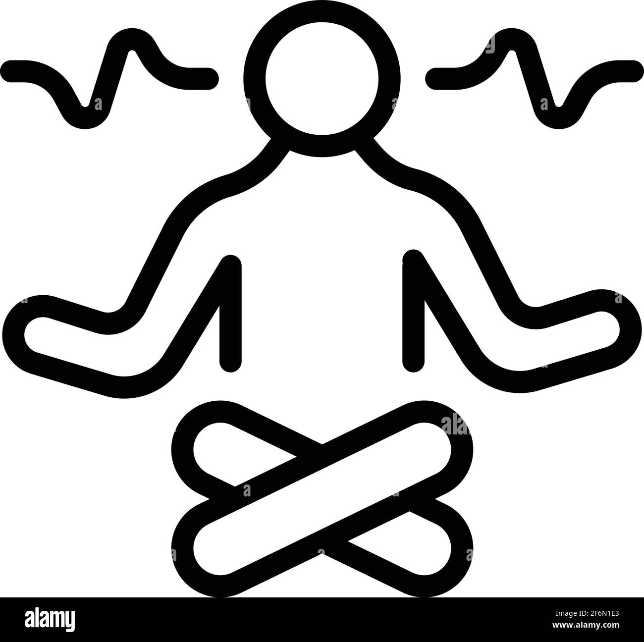 Meditation practice icon. Outline Meditation practice vector icon for ... Meditation practice icon. Outline Meditation practice vector icon for ...