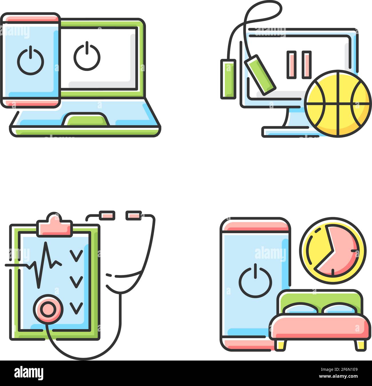 Healthy lifestyle RGB color icons set Stock Vector Image & Art - Alamy Healthy lifestyle RGB color icons set Stock Vector Image & Art - Alamy