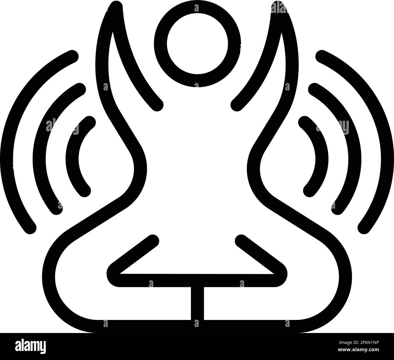 Spiritual therapy icon. Outline Spiritual therapy vector icon for web ...