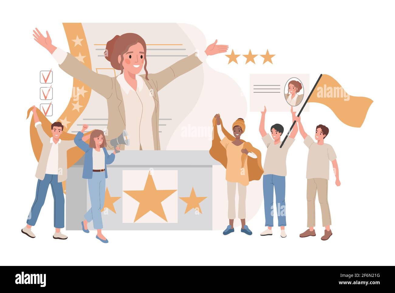 Female parliamentary candidate Stock Vector Images - Alamy