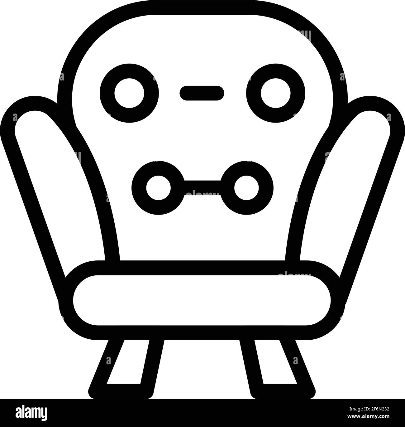 Lounge rest icon. Outline lounge rest vector icon for web design ...