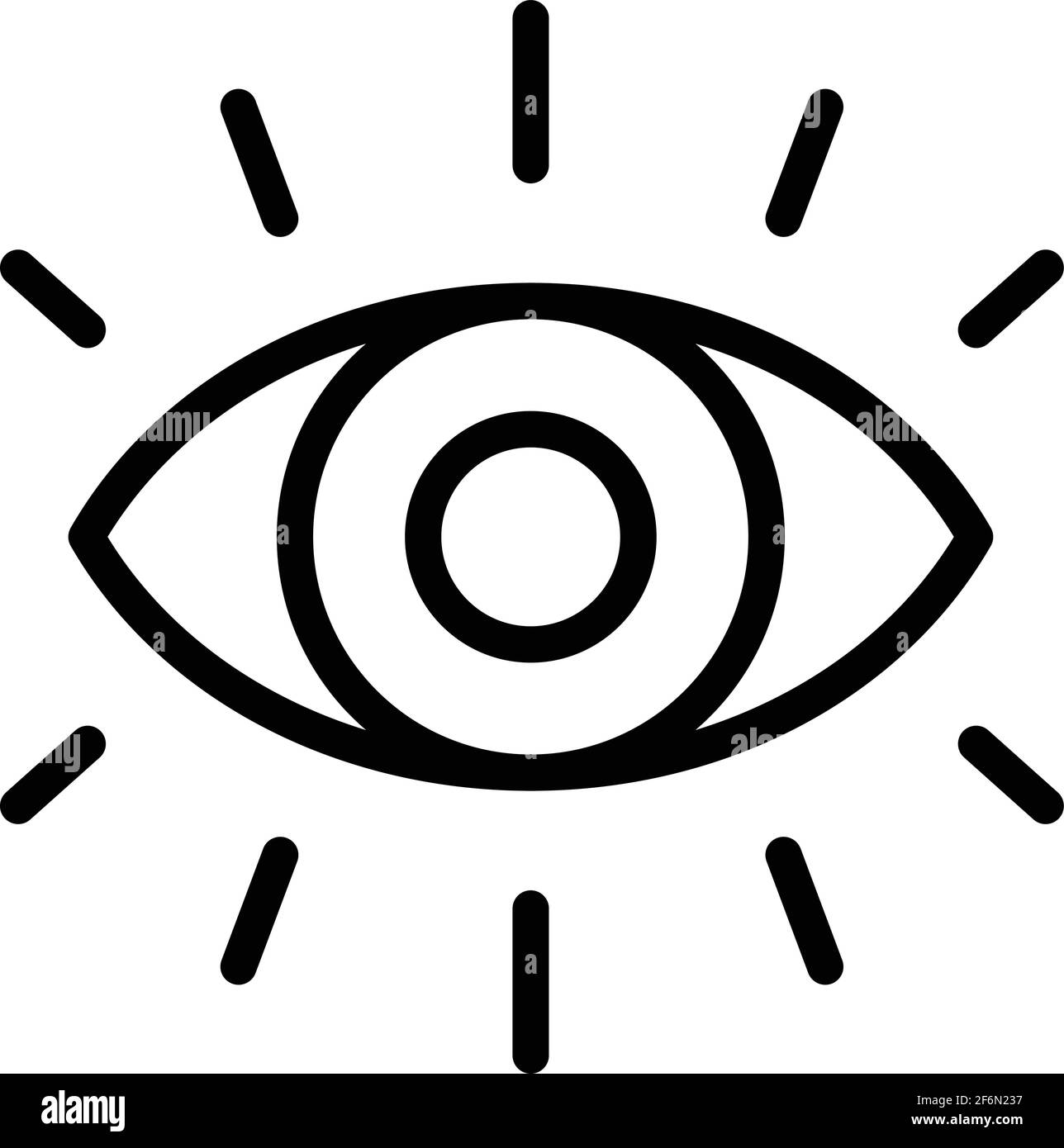 Eye spiritual icon. Outline Eye spiritual vector icon for web design ...