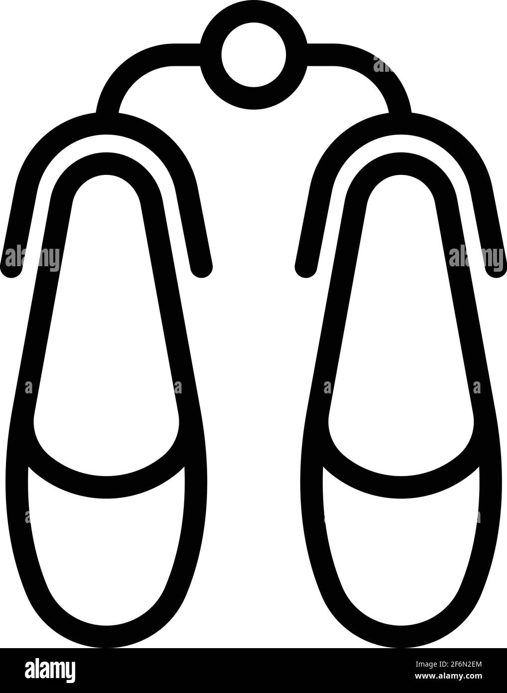 Art ballet shoes icon. Outline art ballet shoes vector icon for web ...