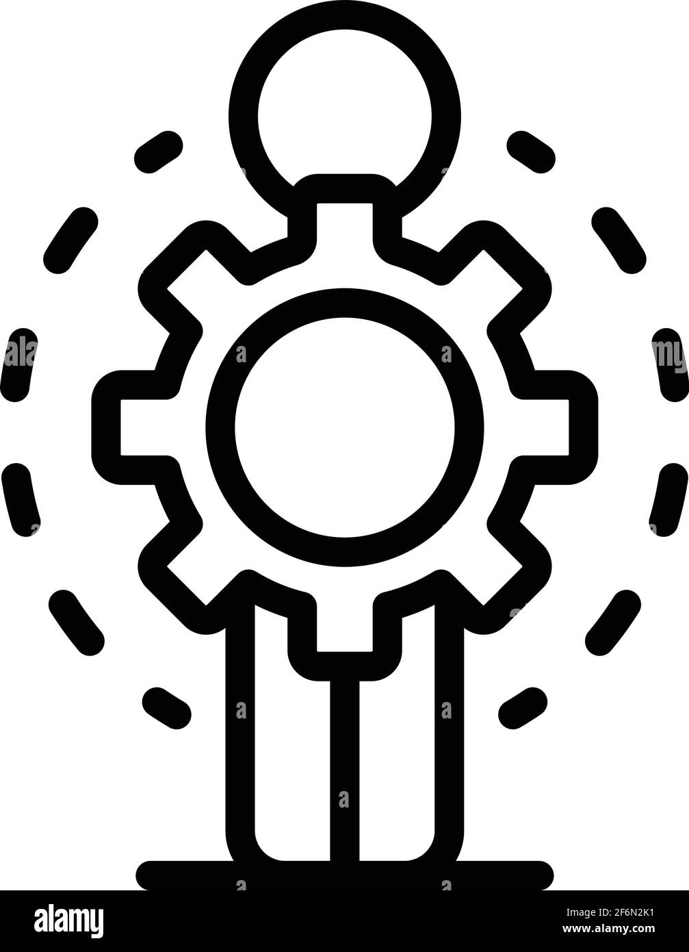 Crew gear icon. Outline Crew gear vector icon for web design isolated ...