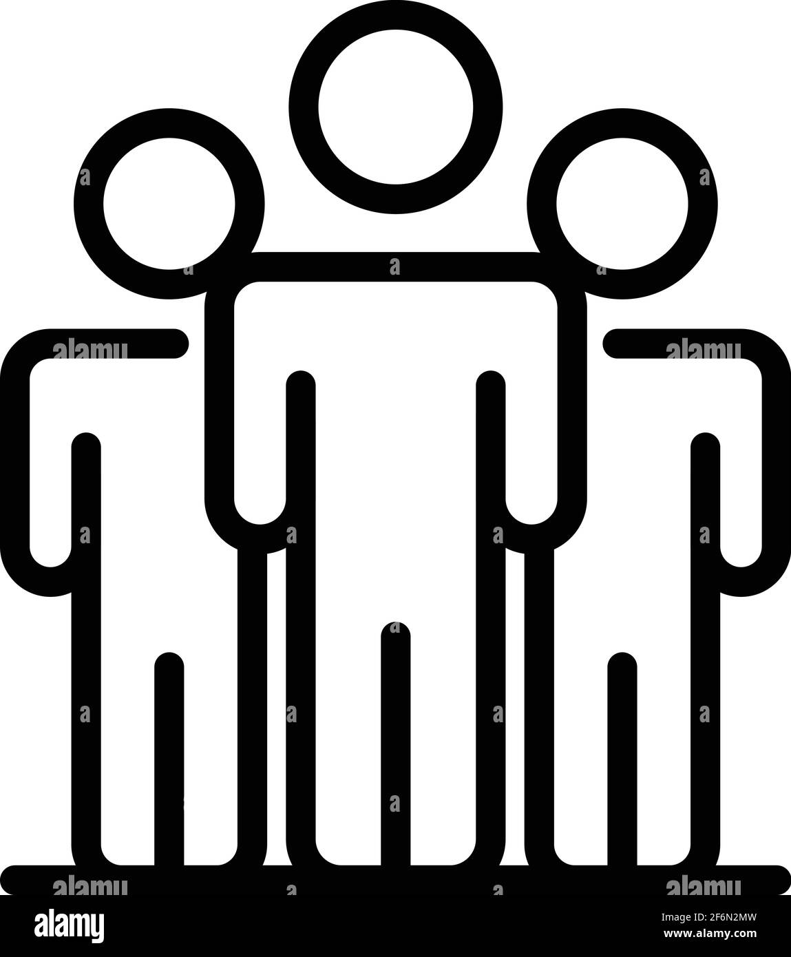 Office crew icon. Outline Office crew vector icon for web design ...