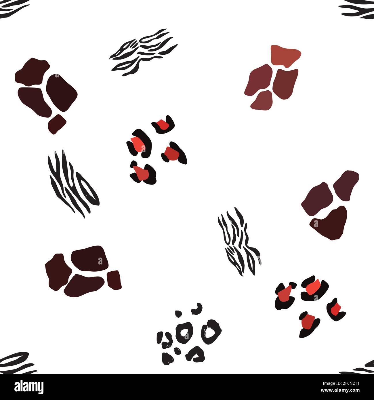 Animal mix print vector seamless pattern. Abstract background Stock ...