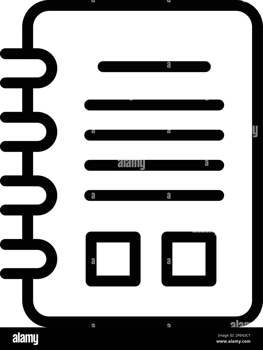 Task schedule notepad icon. Outline Task schedule notepad vector icon ...