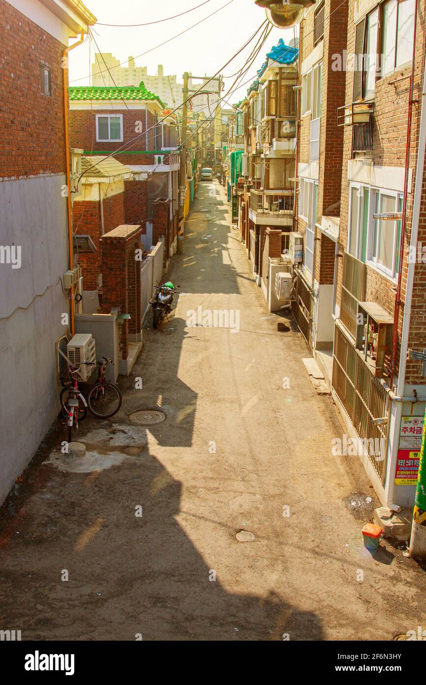 an old residential alley Stock Photo - Alamy