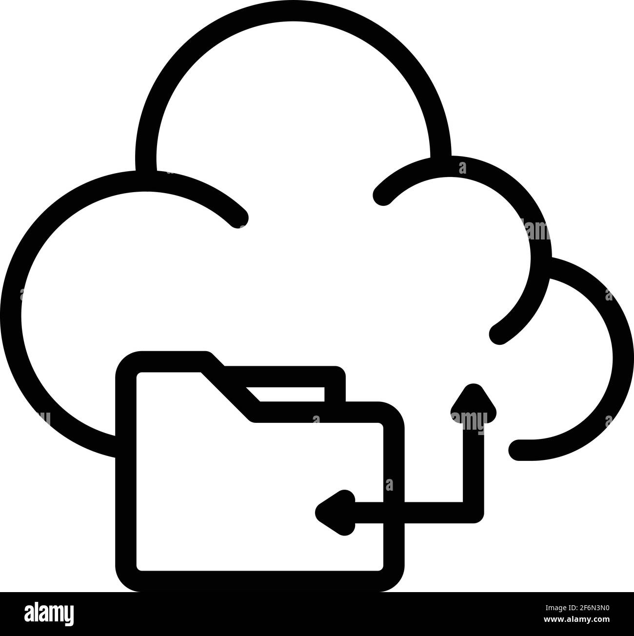 File backup icon. Outline File backup vector icon for web design isolated on white background ...