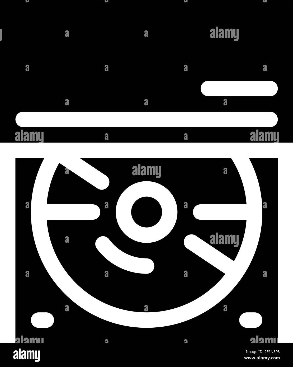 optical disc drive icon vector glyph illustration Stock Vector Image ...